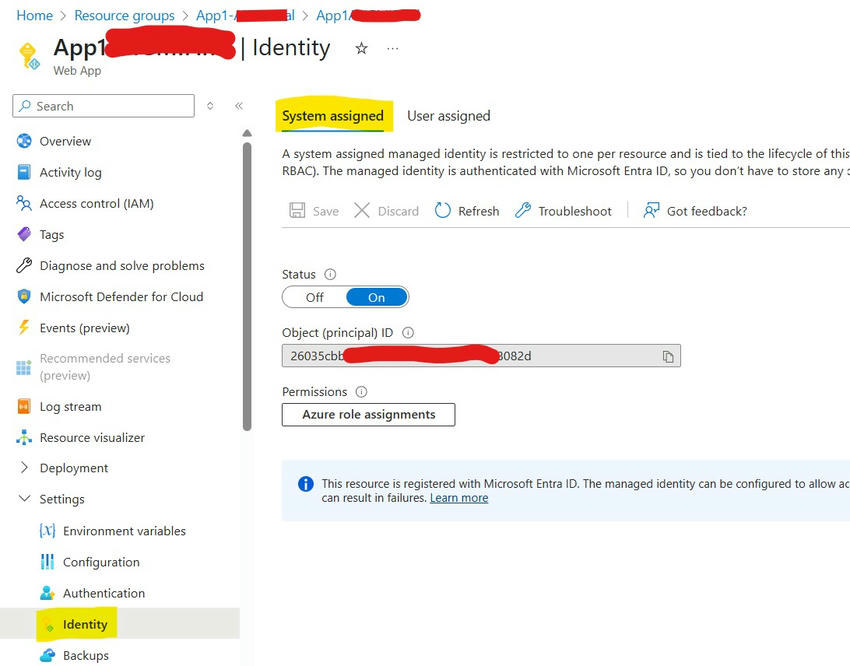 Azure: Secure Web API-to-Web API Authentication with Azure Managed Identity